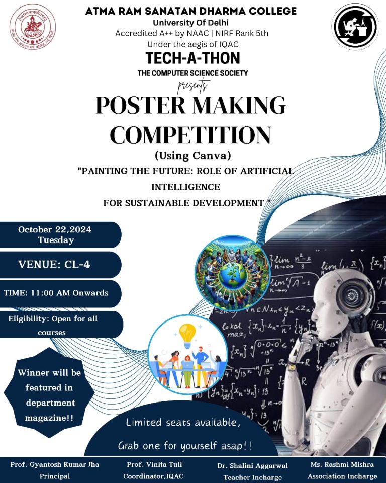Poster Making Competition on Sustainable Development Goals (SDGs ...